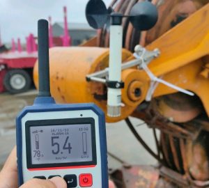 Wireless Wind Speed Meter WR-3 for Crane and Lift Safety